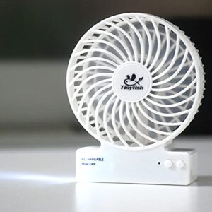 Portable Fan | Mini Fan | USB Rechargeable Desk Light Blast Fan, Tinyfish Decoration Strong Wind Mini Fan