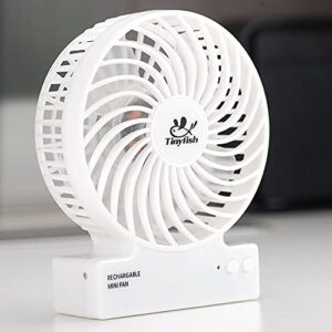 Portable Fan | Mini Fan | USB Rechargeable Desk Light Blast Fan, Tinyfish Decoration Strong Wind Mini Fan