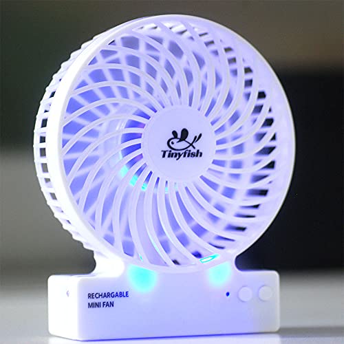 Portable Fan | Mini Fan | USB Rechargeable Desk Light Blast Fan, Tinyfish Decoration Strong Wind Mini Fan