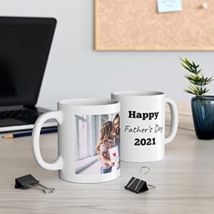 Custom Mug Personalized Coffee Mug Customized Mugs with Photo Logo Text Taza Personalizada Design Your Own Custom Coffee Cup Customized Gifts for Birthday Mother’s Day 11oz Both Side Custom Coffee Mug