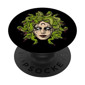 medusa greek goddess snakes ancient greece mythology gothic popsockets swappable popgrip