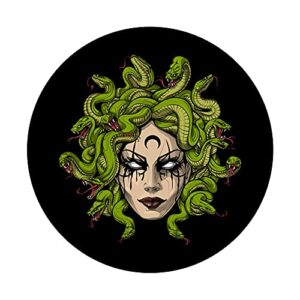 Medusa Greek Goddess Snakes Ancient Greece Mythology Gothic PopSockets Swappable PopGrip