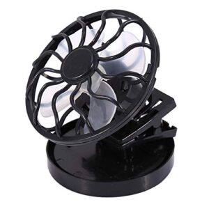 lsaardth solar fan clip on fan - solar powered camping fan travel fan tent fan small desk fan ceiling fan for home office camping tent car