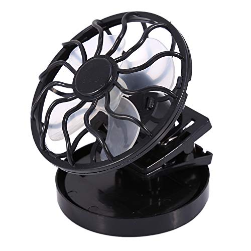 Lsaardth Solar Fan Clip on Fan - Solar Powered Camping Fan Travel Fan Tent Fan Small Desk Fan Ceiling Fan for Home Office Camping Tent Car