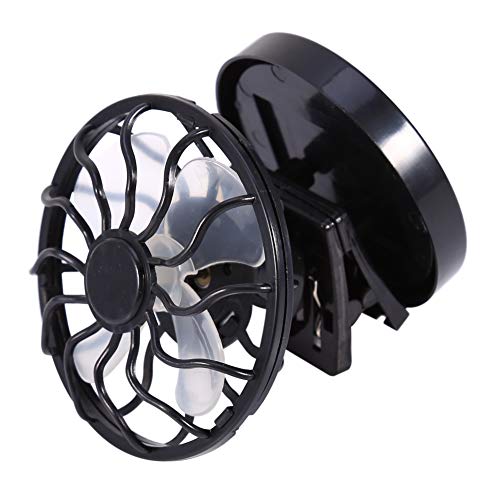 Lsaardth Solar Fan Clip on Fan - Solar Powered Camping Fan Travel Fan Tent Fan Small Desk Fan Ceiling Fan for Home Office Camping Tent Car