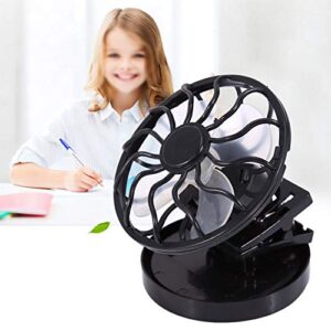 Lsaardth Solar Fan Clip on Fan - Solar Powered Camping Fan Travel Fan Tent Fan Small Desk Fan Ceiling Fan for Home Office Camping Tent Car