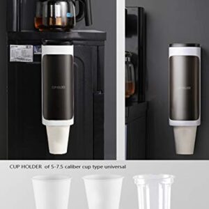 Wall Mount Paper Cup Dispenser,3Oz - 5Oz Disposable Small Cups for Home Office Gym (White)