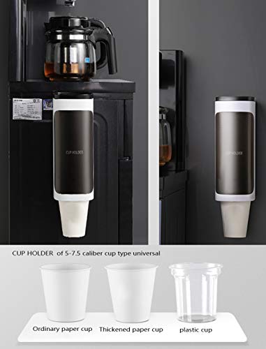 Wall Mount Paper Cup Dispenser,3Oz - 5Oz Disposable Small Cups for Home Office Gym (White)