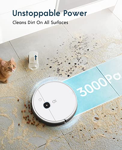 Yeedi vac Robot Vacuum with Advanced Mapping, 3000Pa Powerful Suction,Virtual Boundary, Carpet Boost, App ControlIdeal for Hard Floor, Carpet and Pet Family k650 Upgraded