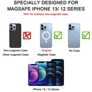 HALLEAST Magnetic Base Compatible with Popsocket iPhone 14/13/12 Mag Safe Case【Base Only】,Removable for Wireless Charging,Designed for P-Socket Grip or Phone Ring Holder Kickstand,Glitter Silver