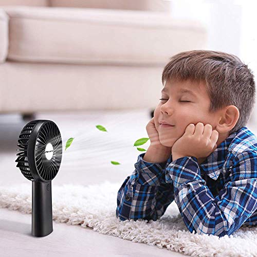 PRAVETTE Personal Handheld Fan, Portable Mini Handheld Fan with 4000mAH Rechargeable Batteries, 8-18 Hours Working Time