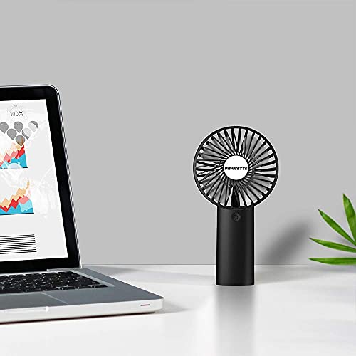 PRAVETTE Personal Handheld Fan, Portable Mini Handheld Fan with 4000mAH Rechargeable Batteries, 8-18 Hours Working Time