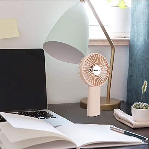 PRAVETTE Personal Handheld Fan, Portable Mini Handheld Fan with 4000mAH Rechargeable Batteries, 8-18 Hours Working Time