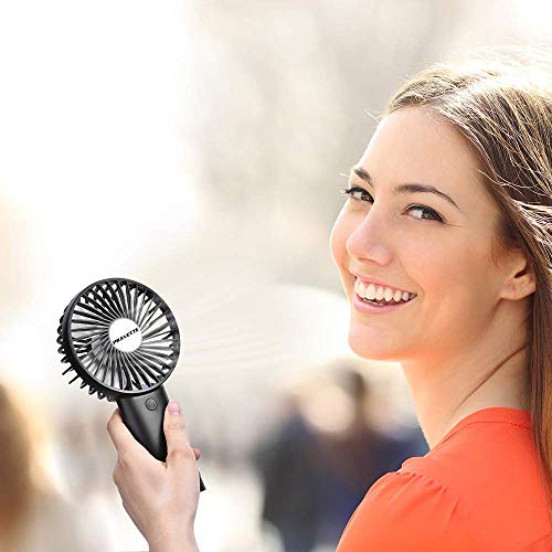 PRAVETTE Personal Handheld Fan, Portable Mini Handheld Fan with 4000mAH Rechargeable Batteries, 8-18 Hours Working Time