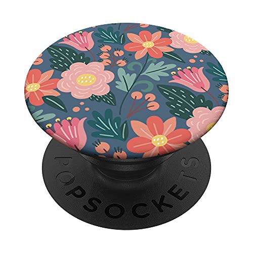 Cute Garden Botanical Colorful Floral Pattern PopSockets Swappable PopGrip