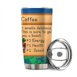 stardew valley coffee stainless steel tumbler 20oz & 30oz travel mug