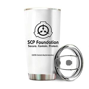 scp foundation logo stainless steel tumbler 20oz & 30oz travel mug