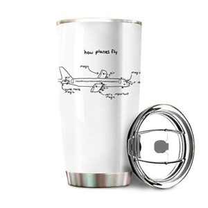 how planes fly stainless steel tumbler 20oz & 30oz travel mug