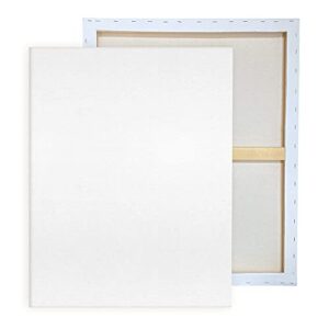 pre stretched canvases for painting 24x36" 2 pack large blank canvas boards for acrylic pouring and oil painting, 100% cotton, 5-time gesso primed