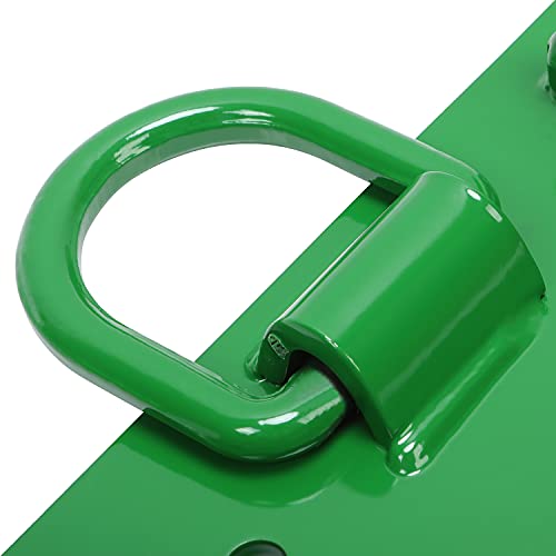 HECASA Tractor Grab Hooks 4.96" W × 21.93" L Compatible with John Deere 2" Receiver Compact Tractor Bolt on Grab Hooks