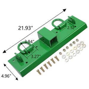 HECASA Tractor Grab Hooks 4.96" W × 21.93" L Compatible with John Deere 2" Receiver Compact Tractor Bolt on Grab Hooks