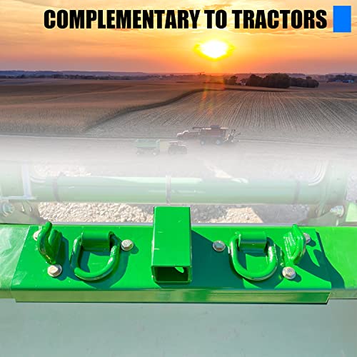 HECASA Tractor Grab Hooks 4.96" W × 21.93" L Compatible with John Deere 2" Receiver Compact Tractor Bolt on Grab Hooks