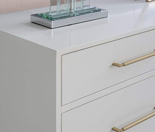 Linon Lennon White Six Drawer Dresser