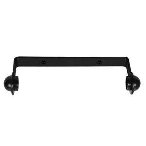 home basics wall mounted plastic paper towel holder (black)