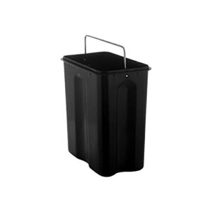 Simplify Slim Rectangular 5 Liter Pedal Trash Bin with Soft Close Lid | DIMESNIONS: 11" x 5.5" x 11.4"| Prevents Odors | Great Bathroom | Office | Dorm| Bathroom Accessories | Black