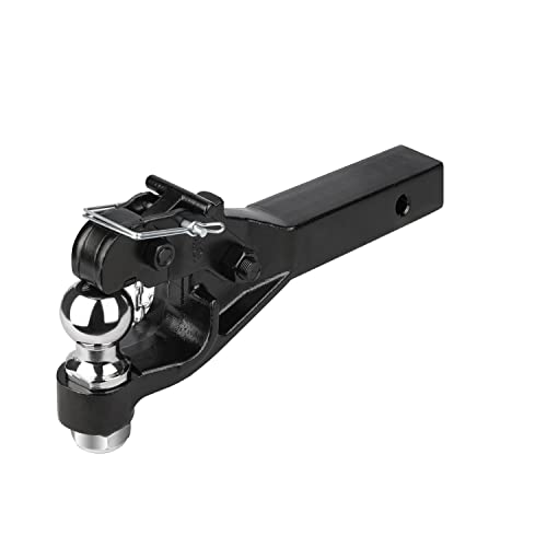 ANGCOSY 10-Ton Pintle Hook Trailer Hitches Receiver Hook Combination 2-5/16” Hitch Ball, 20000 lbs, 15-1/2” Length