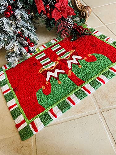 Jellybean Modern Indoor / Outdoor Mat Home Comfort Rugs 20"X 30" Rectangle Elf'S Slippers