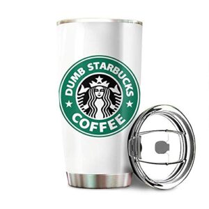 nathan for you dumb buck star logo stainless steel tumbler 20oz & 30oz travel mug