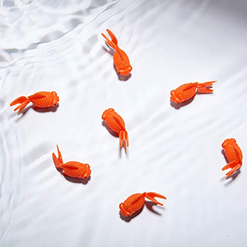 Sumind Artificial Aquarium Fishes Plastic Fish Realistic Artificial Moving Floating Orange Goldfish Fake Fish Ornament Decorations for Aquarium Fish Tank (30 Pieces)