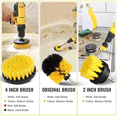 17 Pcs Car Interior Detailing Brush Set Wheel Brush Kit for Cleaning Weels, Interior, Leather, Air Vents, Emblems