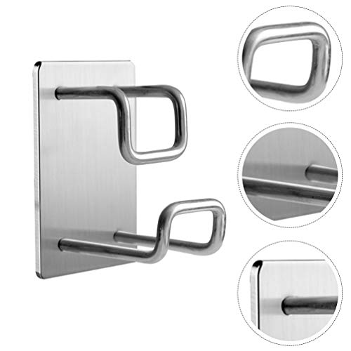 DOITOOL Adhesive Hook Rope Towel Hanger Washbasin Hook Stainless Steel Robe Towel Hook for Home Kitchen Bathroom