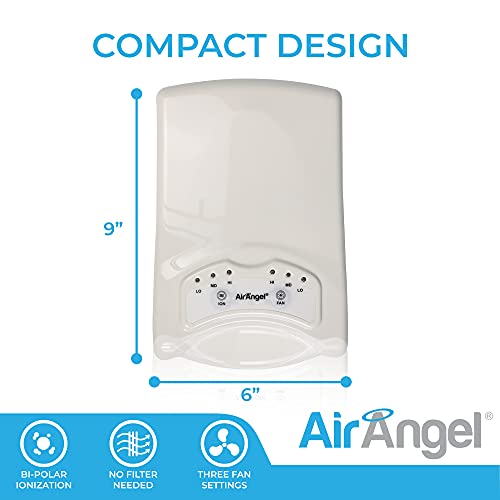 Air Angel AA300 Air Purifier for Home, Office, and Car - Energy Efficient Odor Eliminator with Polar Ionization and AHPCO Technology - Indoor Air Purification and Sanitation