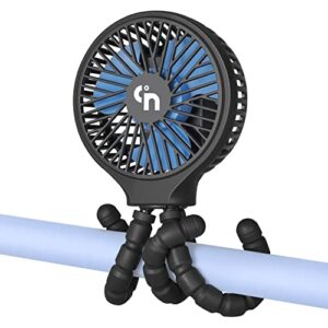 homelifairy stroller fan clip on for baby battery operated fan portable fan rechargeable mini handheld car seat fan small usb desk personal fan for stroller accessories crib car rides (black)