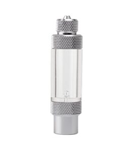 clscea co2 bubble counter with check valve for co2 generator regulator planted aquarium aluminum alloy silver