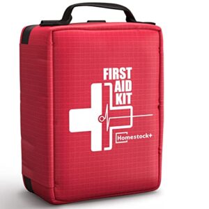 [new upgrade] professional first aid kits, first aid trauma kit with labelled compartments molle system for car, hiking, backpacking, camping, traveling, and cycling