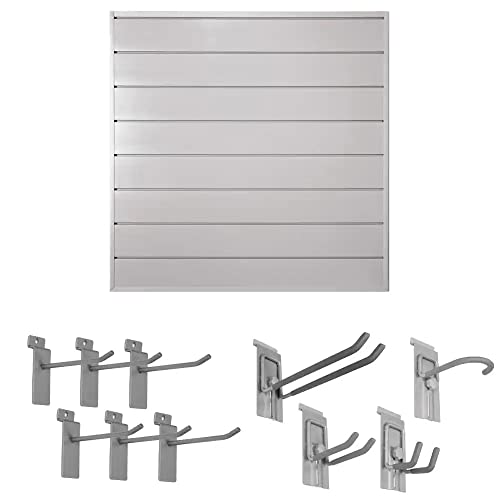 Crownwall 6" Starter Bundle (4x4 ft) with 10-Piece Locking Hook Kit (Dove Grey)