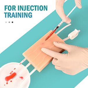 Ultrassist IV Insertion/Injection Training Pad with Simulated Dermatoglyph and Raised Veins for Nursing Student Training, Practice and Education