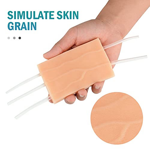 Ultrassist IV Insertion/Injection Training Pad with Simulated Dermatoglyph and Raised Veins for Nursing Student Training, Practice and Education