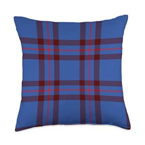 bagtown clans clan elliott tartan throw pillow, 18x18, multicolor