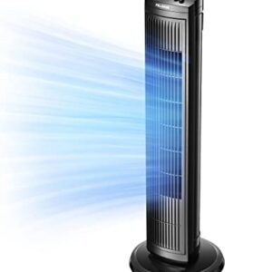 PELONIS 30 Inch Oscillating Tower Fan with 3 Speed Settings and Auto-off Timer, Standing Fan PFT28A2BBB, Black