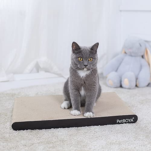 PetBOYA Cat Scratch Pad, 1 PCS Cat Scratching Pad Textured Surface is Durable and Recyclable, Double Side Cat Scratcher Cardboard