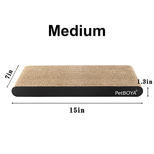 PetBOYA Cat Scratch Pad, 1 PCS Cat Scratching Pad Textured Surface is Durable and Recyclable, Double Side Cat Scratcher Cardboard