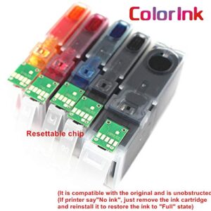 ColorInk 10pack Replacement for Canon PGI-570 CLI-571 Ink Cartridge use with Canon PIXMA MG5750 MG5751 MG5752 MG5753 MG6850 (2 570XL Black, 2 571XL Black,2 Cyan, 2 Magenta, 2 Yellow)