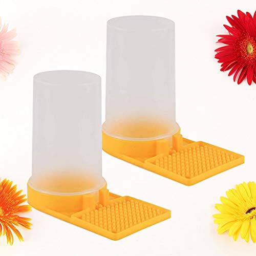 Happyyami Bees 2PCS Beehive Beekeeping Water Dispenser Bee Drinking Feeder Honey Beehive Entrance Beekeeping Equipment Beekeeper Tool Devices