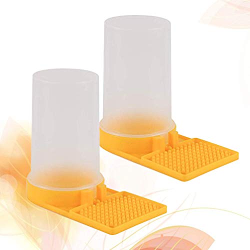 Happyyami Bees 2PCS Beehive Beekeeping Water Dispenser Bee Drinking Feeder Honey Beehive Entrance Beekeeping Equipment Beekeeper Tool Devices