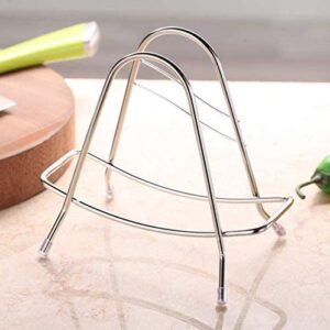 LENITH Cutting Board Storage Rack Stainless Steel Wire Chopping Board Board Holder Stand fit, Organizer Kitchen (Triangle)